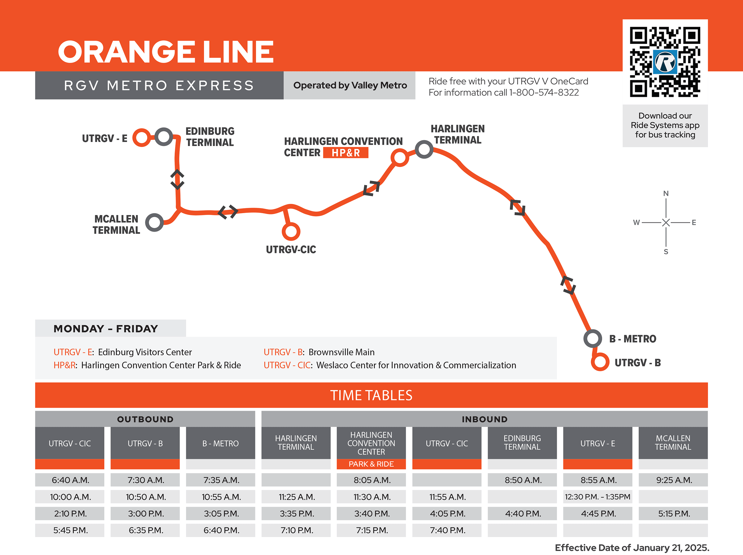 UTRGV | Metro Express Orange Line